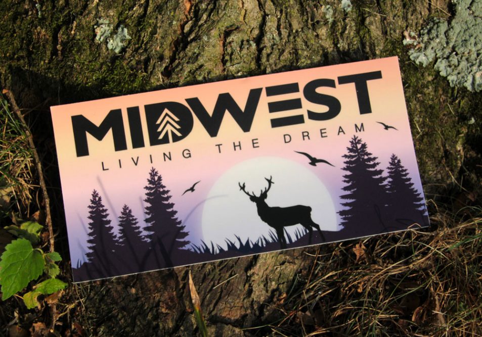 Midwest Logo Die Cut Sticker Decal – Black – Midwest Shades