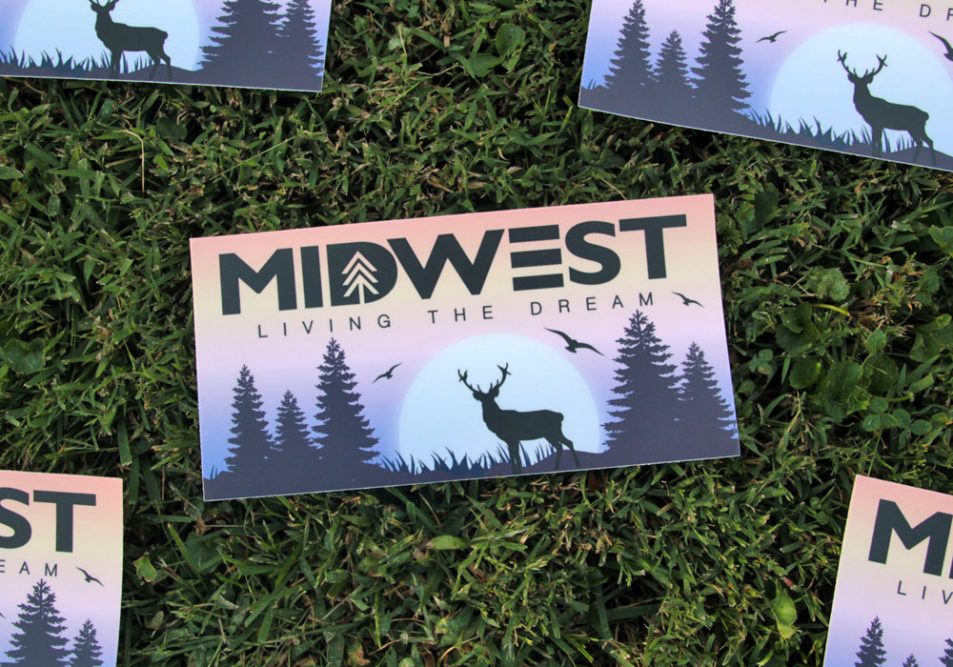 Midwest Deer Moon Bumper Sticker – Midwest Shades