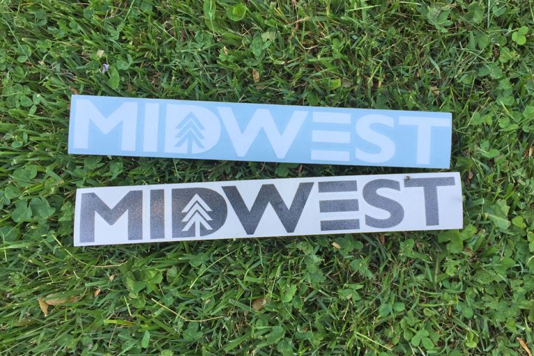 Midwest Logo Die Cut Sticker Decal – Black – Midwest Shades